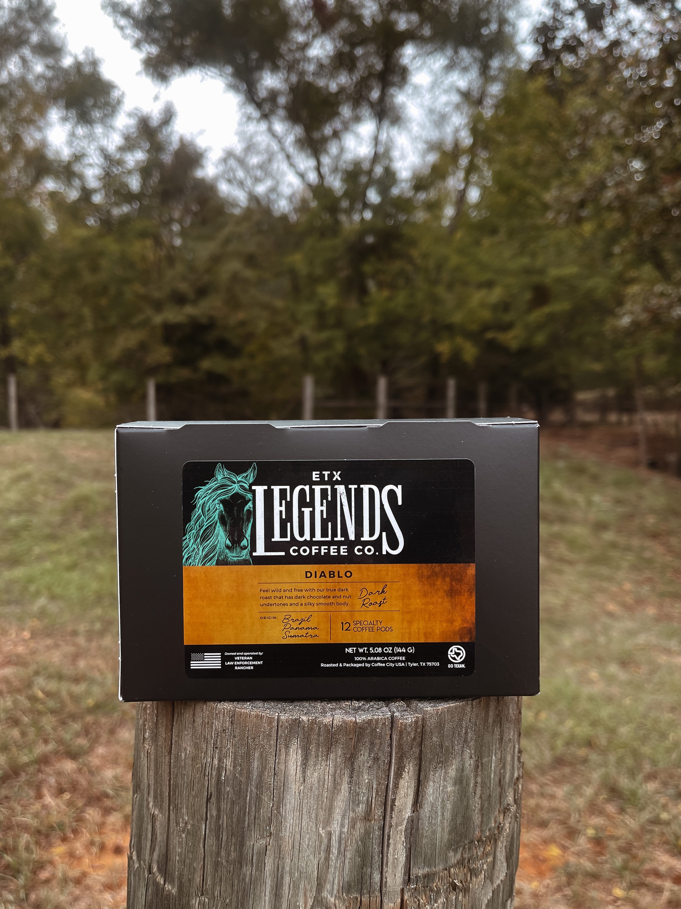 "DIABLO" Dark Roast - PODS – ETX Legends Coffee Co.