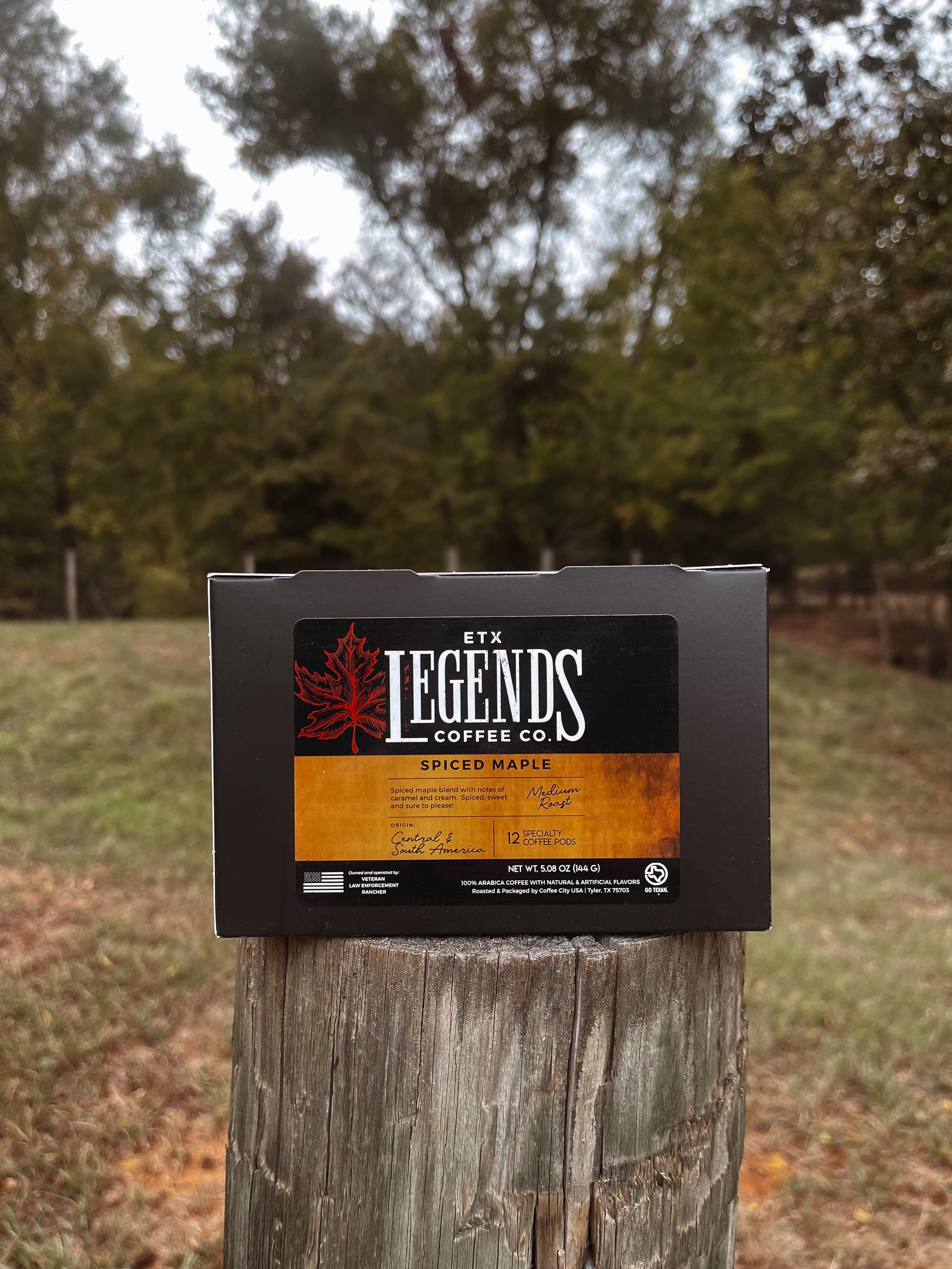 "SPICED MAPLE" Flavored Roast - PODS – ETX Legends Coffee Co.